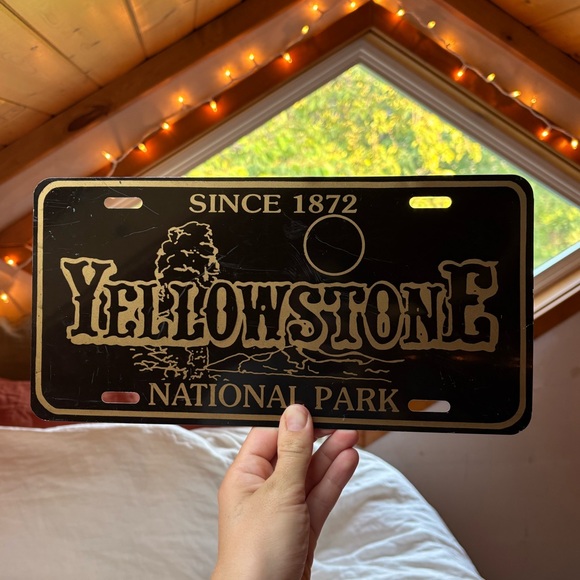 Accents | Yellowstone National Park License Plate Sign | Poshmark